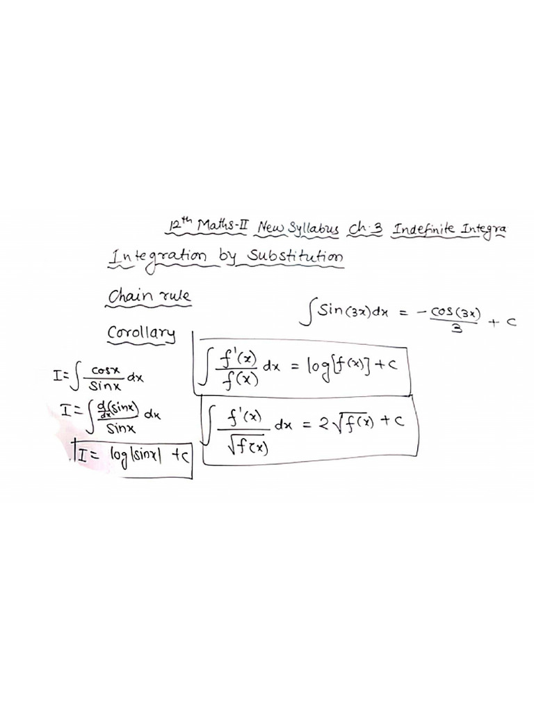 Maths - II JEE - CET NOTES | PDF