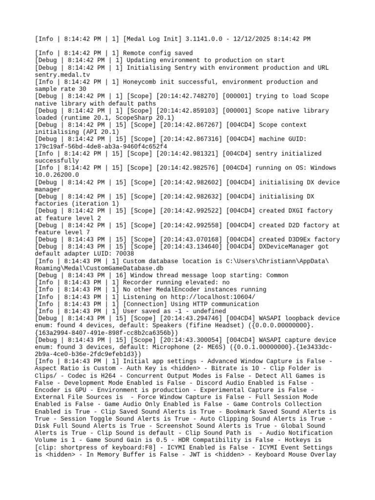 Medal Log 20251212 | PDF | Graphics Processing Unit | Keyboard Shortcut