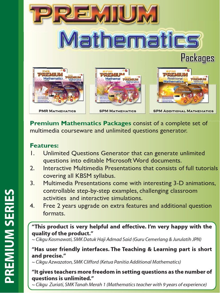 Unlimited Mathematics Question Generator | PDF