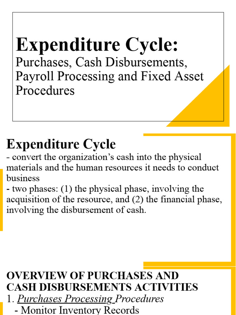 Chapter 5 and 6 Expenditure Cycle | PDF