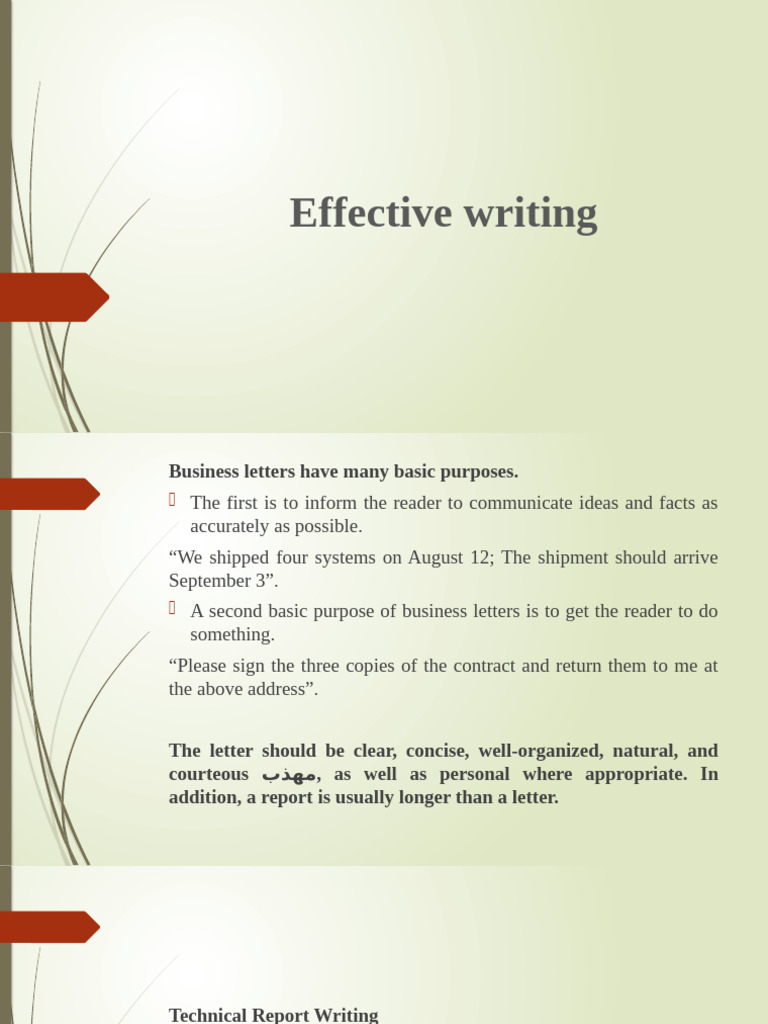 Licture 5_Effective Writing | PDF | Abstract (Summary) | Books