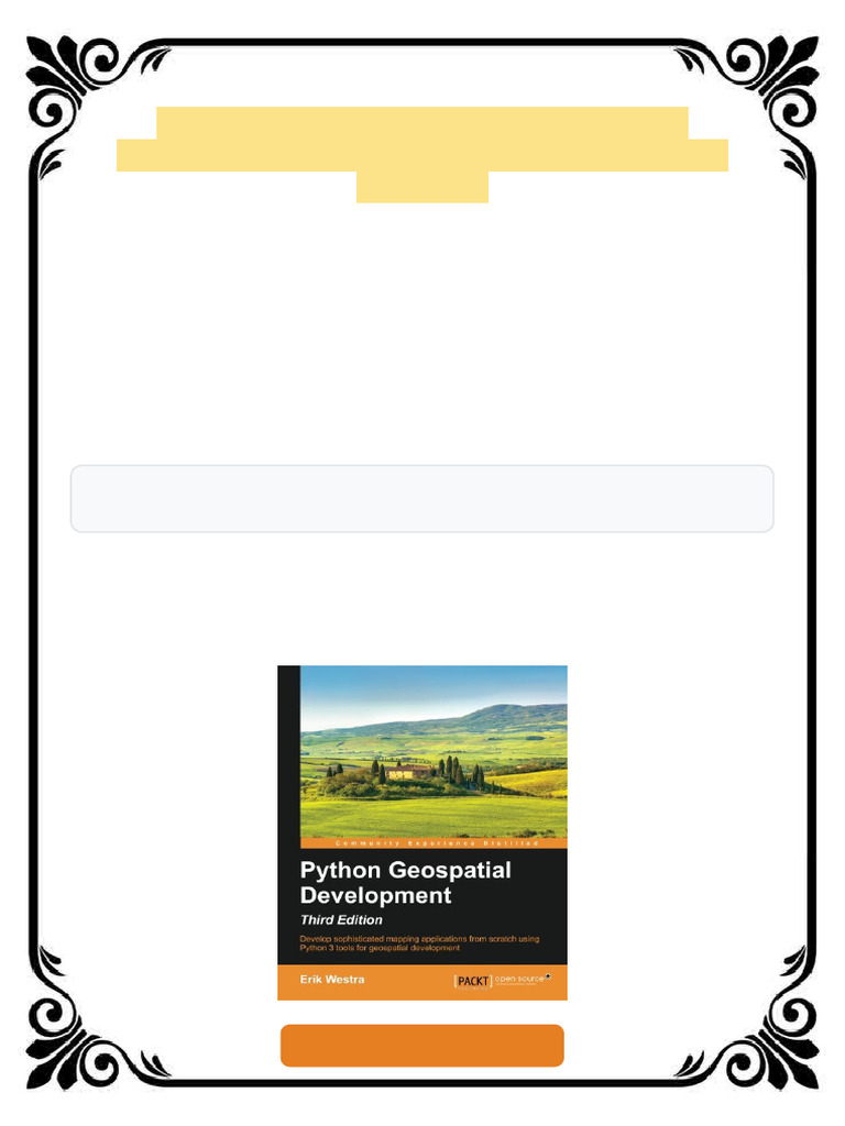 Python Geospatial Development 3rd Edition Erik Westra ebook portable ...