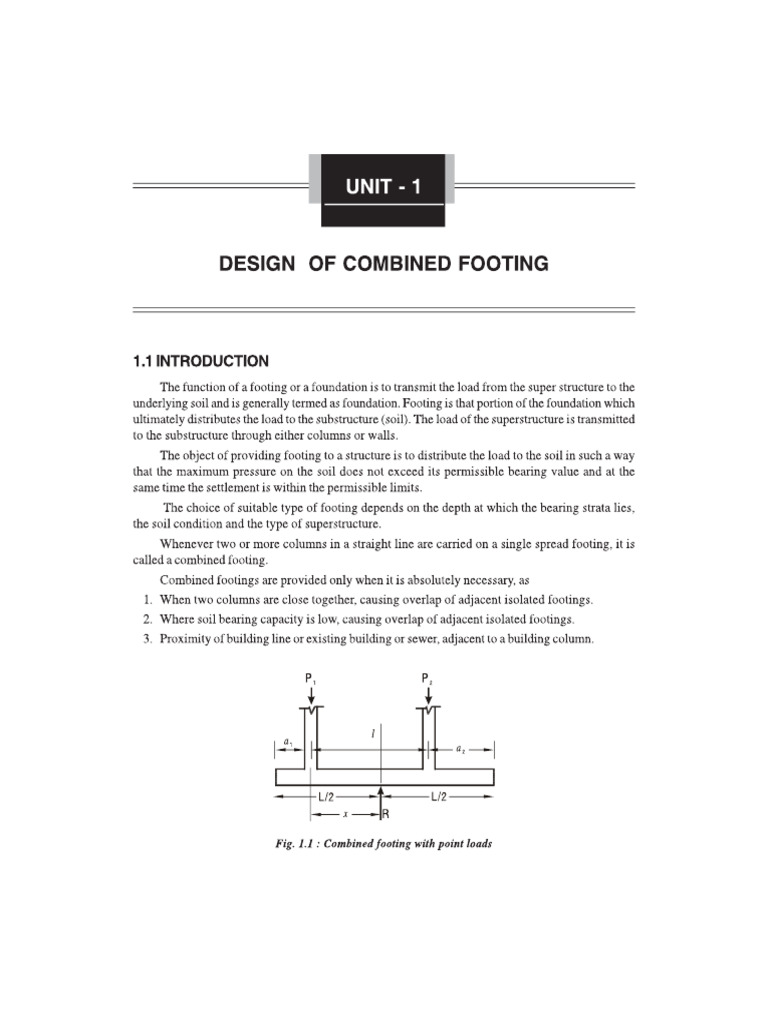 Module-1 Combined Footing Final | PDF