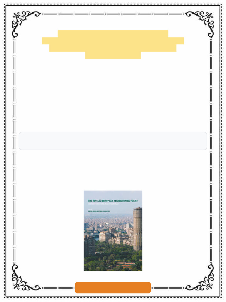 The Revised European Neighbourhood Policy: Continuity and Change in EU ...