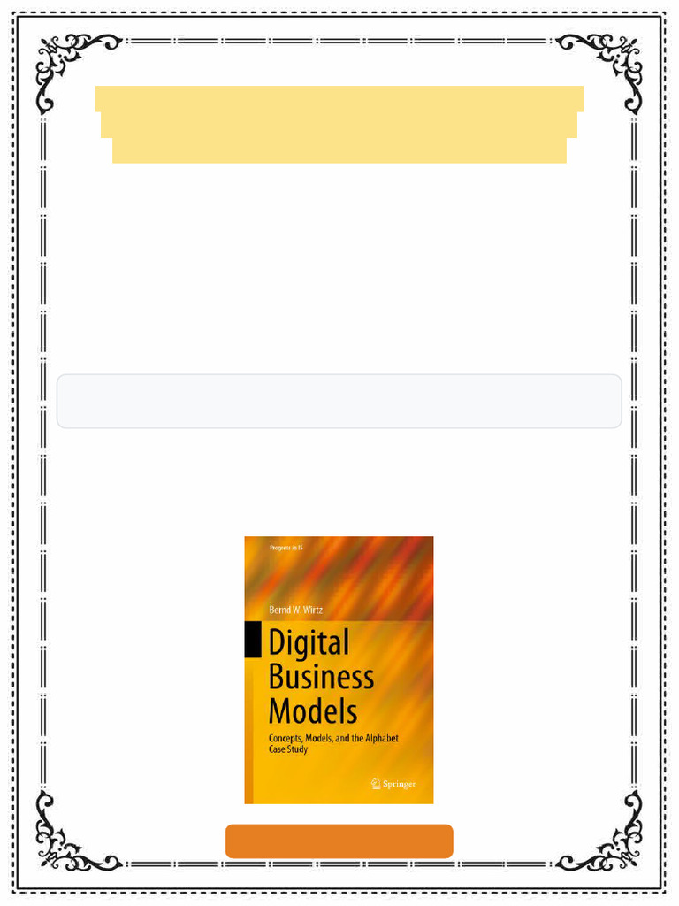 Digital Business Models: Concepts, Models, and The Alphabet Case Study ...