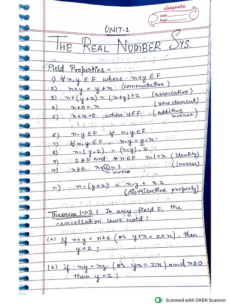 Maths Notes 1 | PDF