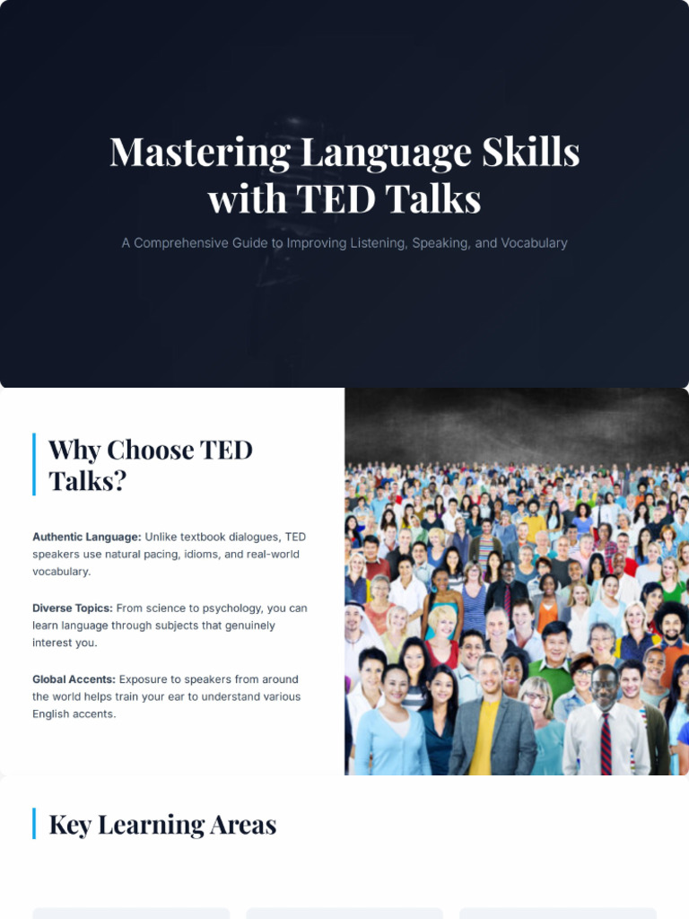 Use of TED Talk for Improving Language Skills | PDF