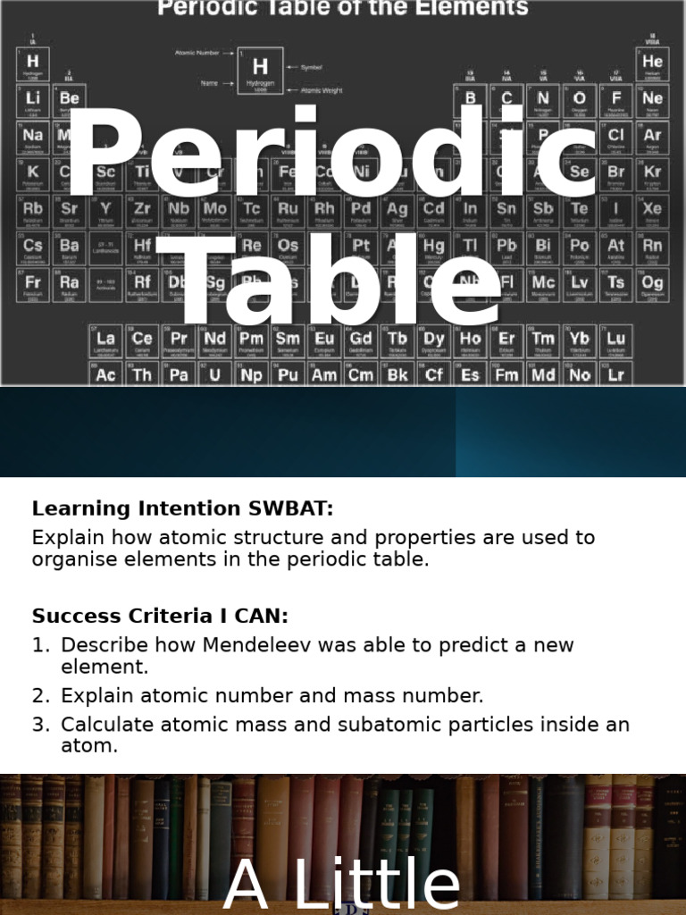Understanding the Periodic Table Basics | PDF | Periodic Table | Atoms