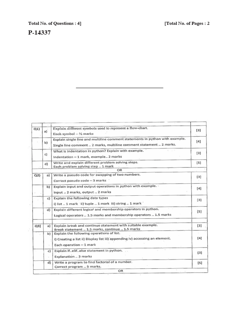 Model Answer For Oct 2023 | PDF