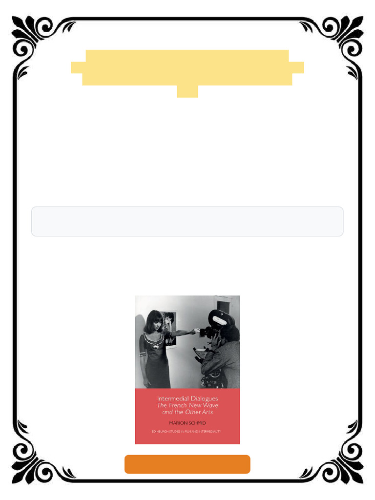 Intermedial Dialogues The French New Wave and the Other Arts 1st ...