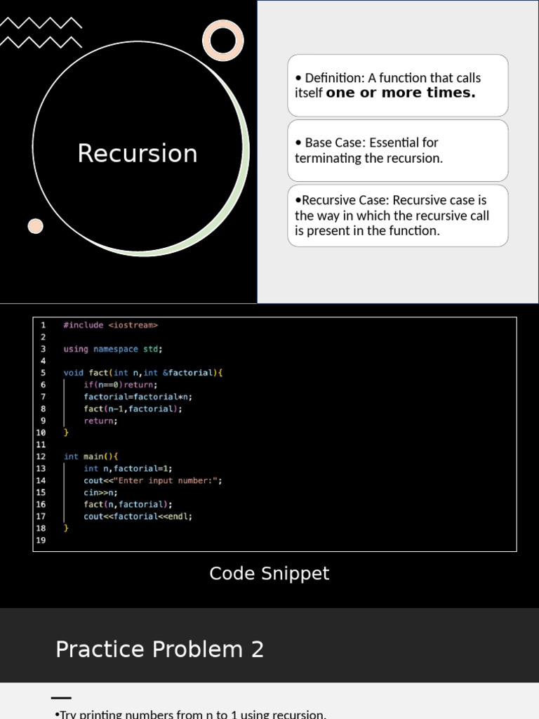 Recursion, Search & Sorting Techniques | PDF | Time Complexity ...