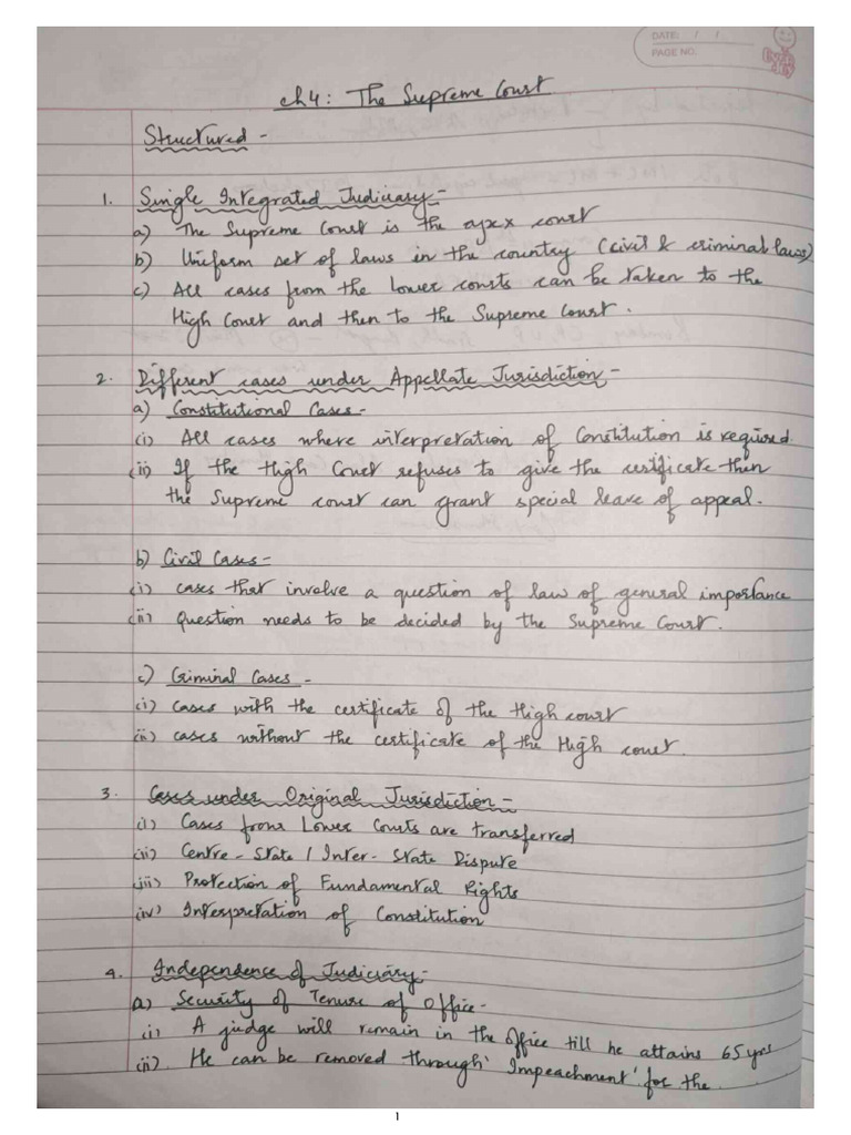 Long Answers - Supreme Court | PDF