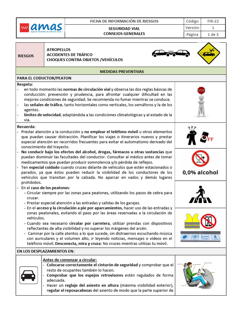 Consejos de Seguridad Vial Esenciales | PDF | Tráfico | Peatonal