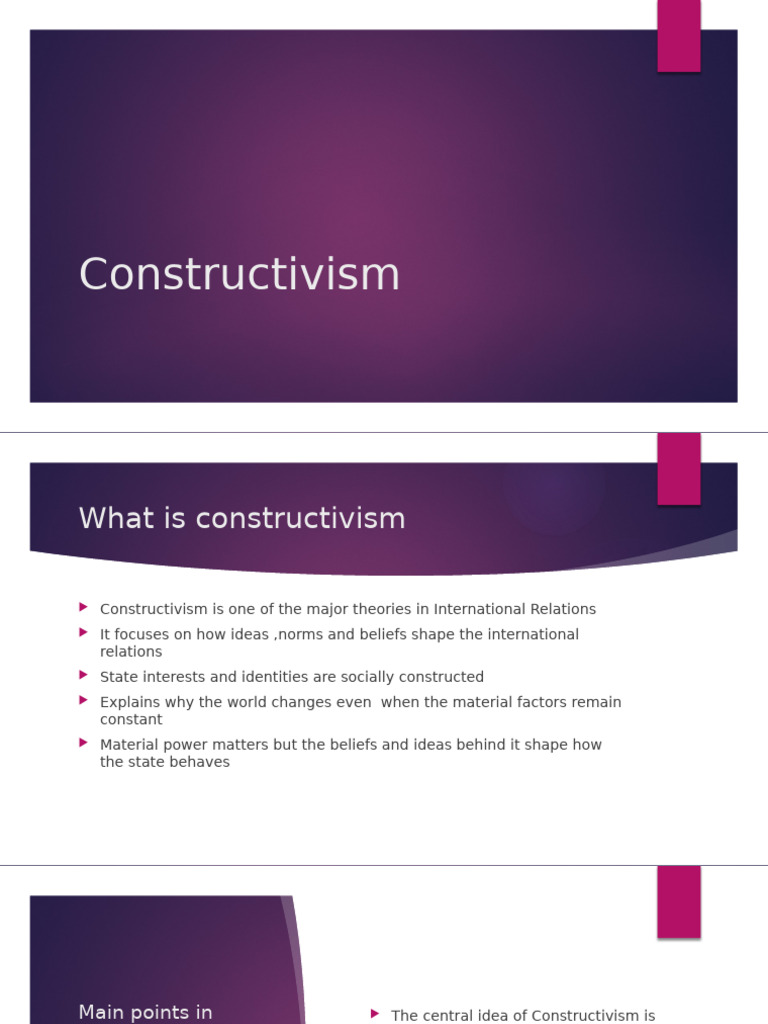 Understanding Constructivism in IR | PDF | Political Science