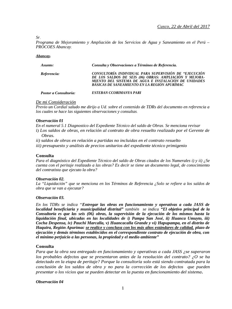 0007_2017-Ecp-pliego de Absolucion de Consultas29 | PDF | Arbitraje
