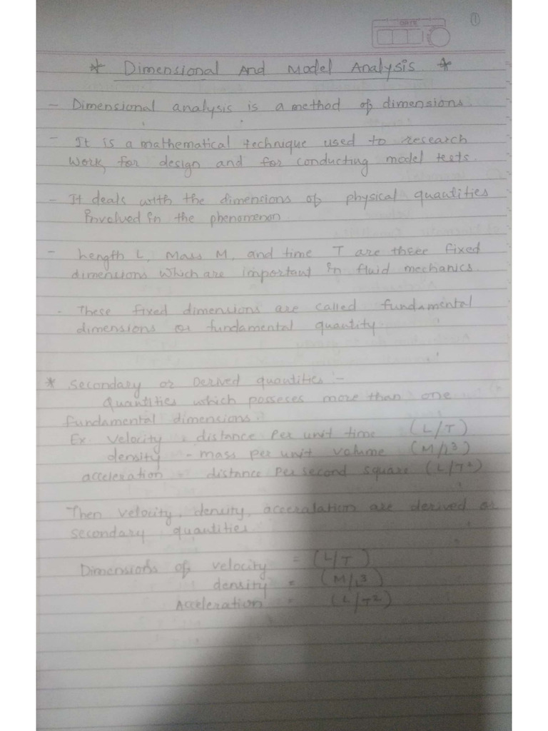Dimensional Analysis | PDF