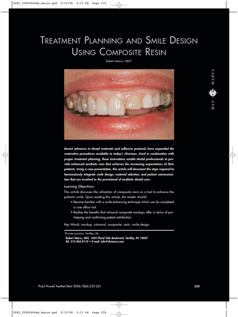 Smile Design | PDF | Dental Composite | Dental Anatomy