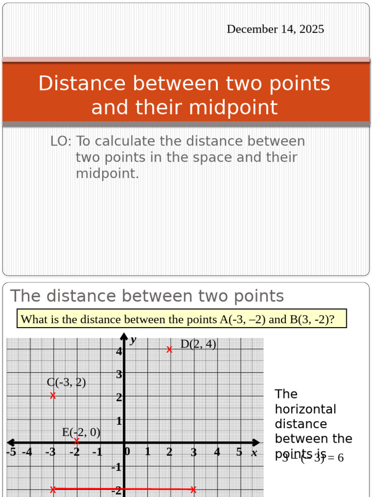 Calculate Distance and Midpoint in Geometry | PDF | Euclidean Plane ...