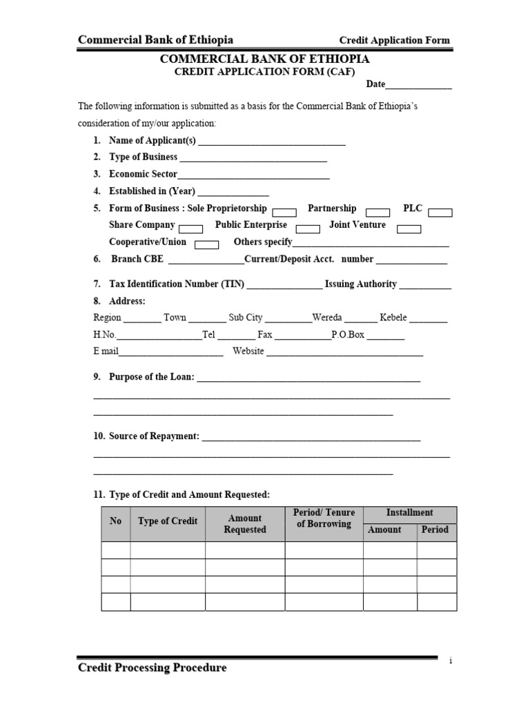Annex 10 Application Form 9ce8f8ffe0 | PDF | Credit | Finance & Money ...