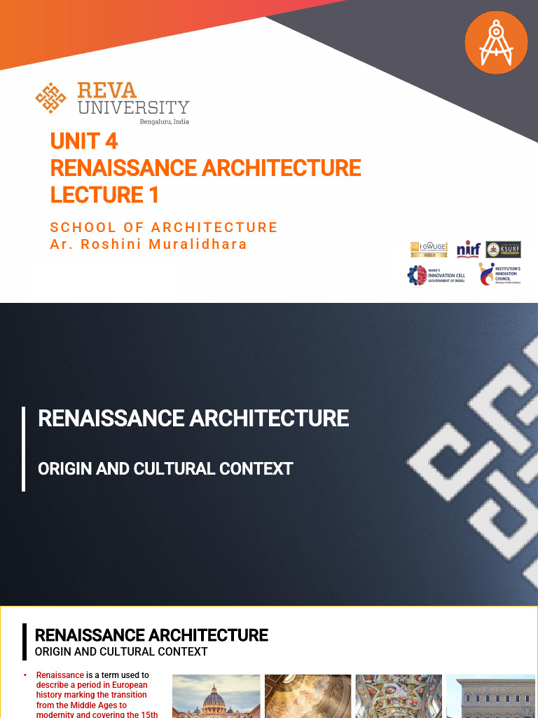 HOA II - Unit 4 - Renaissance Architecture - Lecture 1 | PDF | Renaissance | Architectural Design
