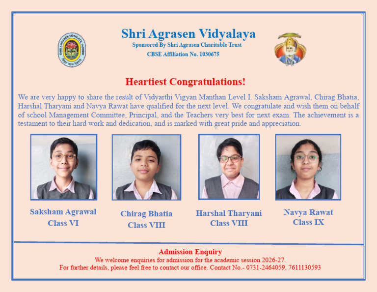 Vidyarthi Vigyan Manthan | PDF