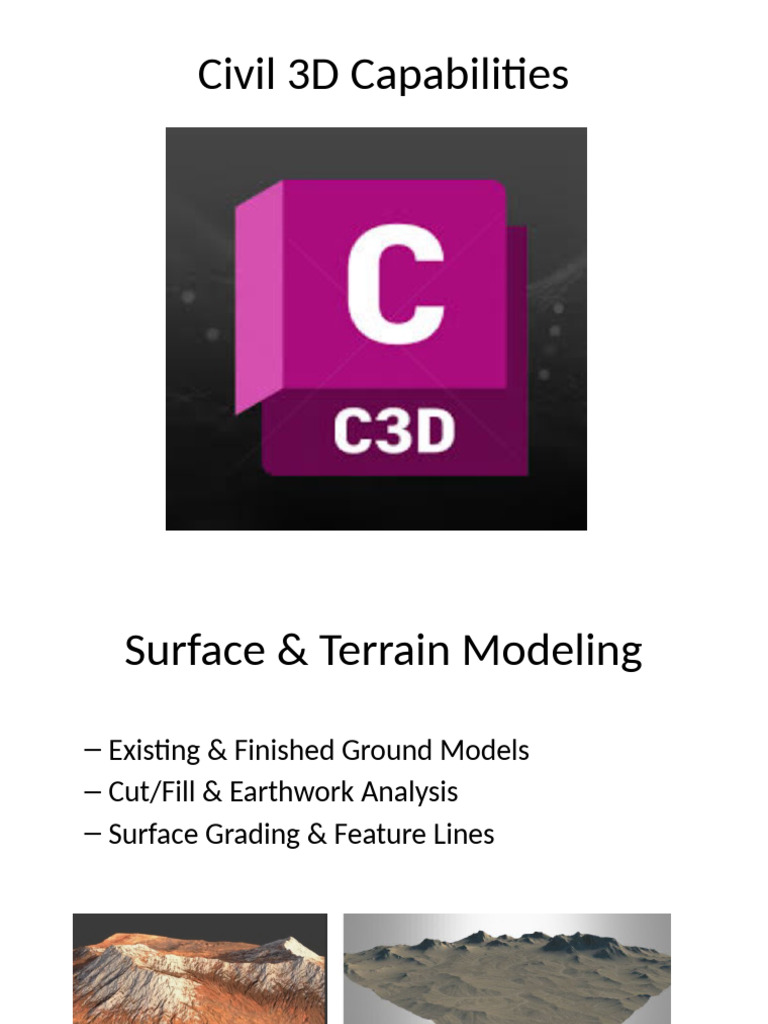 Civil 3D Features for Infrastructure Design | PDF