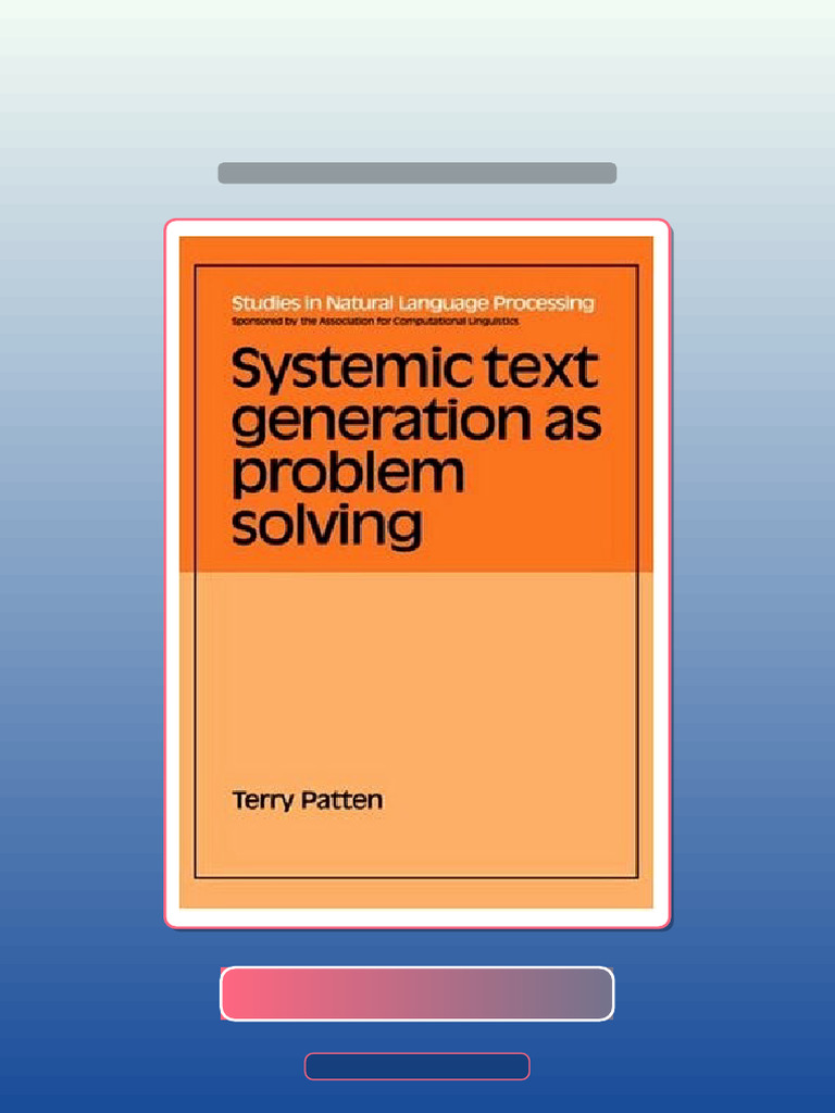 Test Bank of Systemic Text Generation as Problem Solving eBook and ...