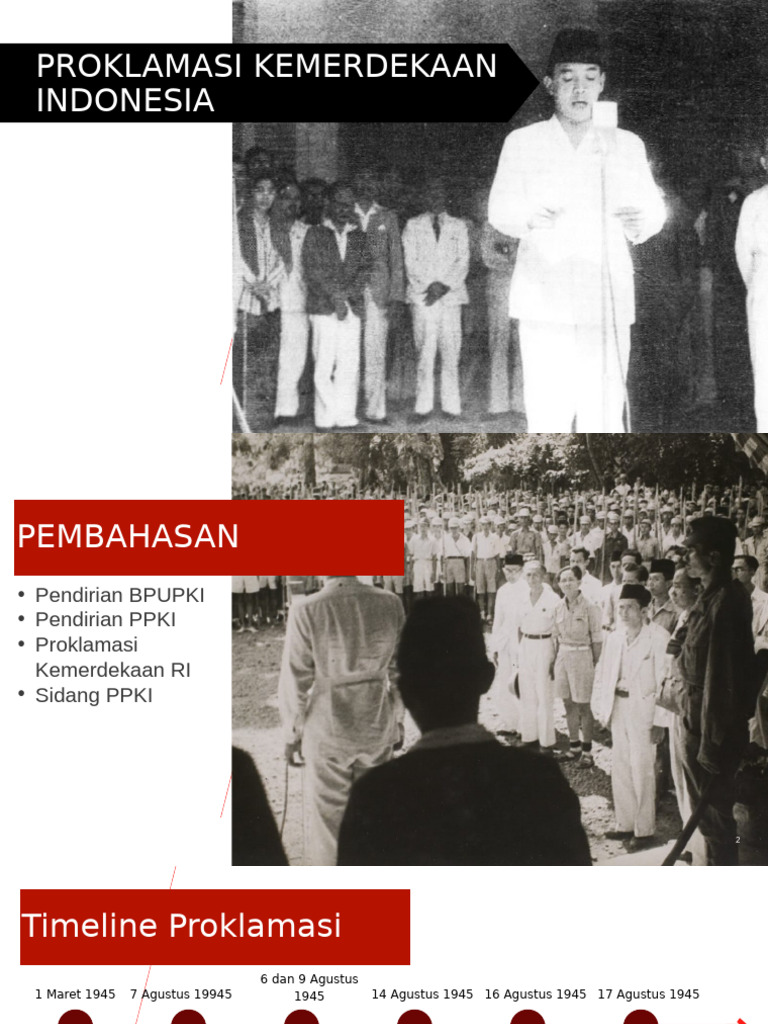 Proklamasi Kemerdekaan Indonesia.pptx | PDF
