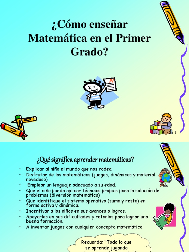 Estrategias de matematica para 1 grado.ppt | Física y matemáticas ...