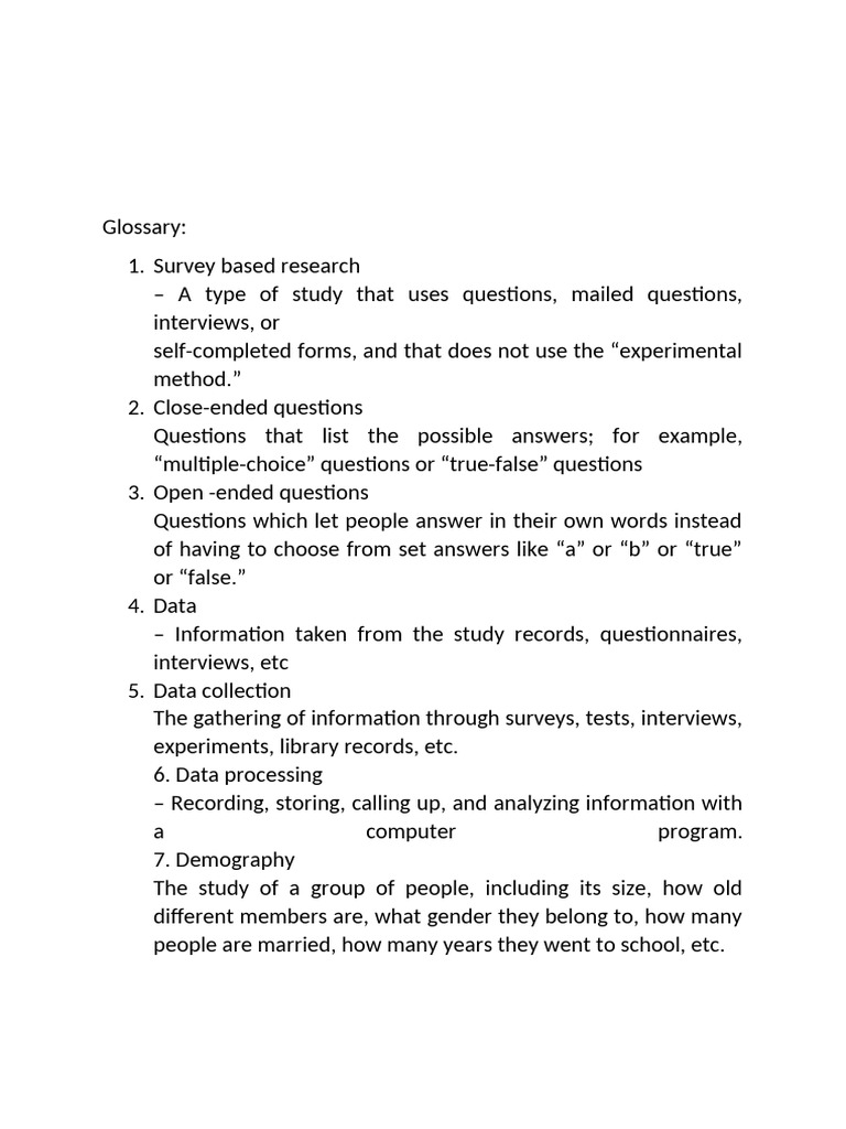 Research Types | PDF | Qualitative Research | Question