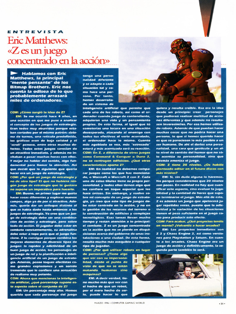 Revista Computer - Gaming - World spainCGW 004 (Marzo 96) - VJ | PDF
