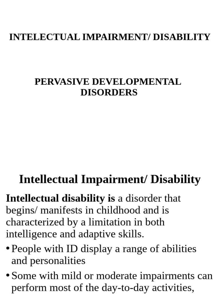 Understanding Intellectual Disabilities | PDF | Intellectual Disability ...
