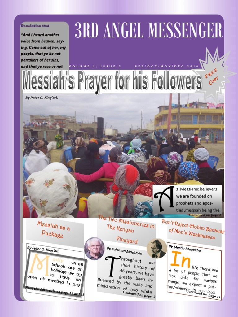 3rd Angel Messenger: Dec 2016 Issue | PDF | Jesus | Paul The Apostle