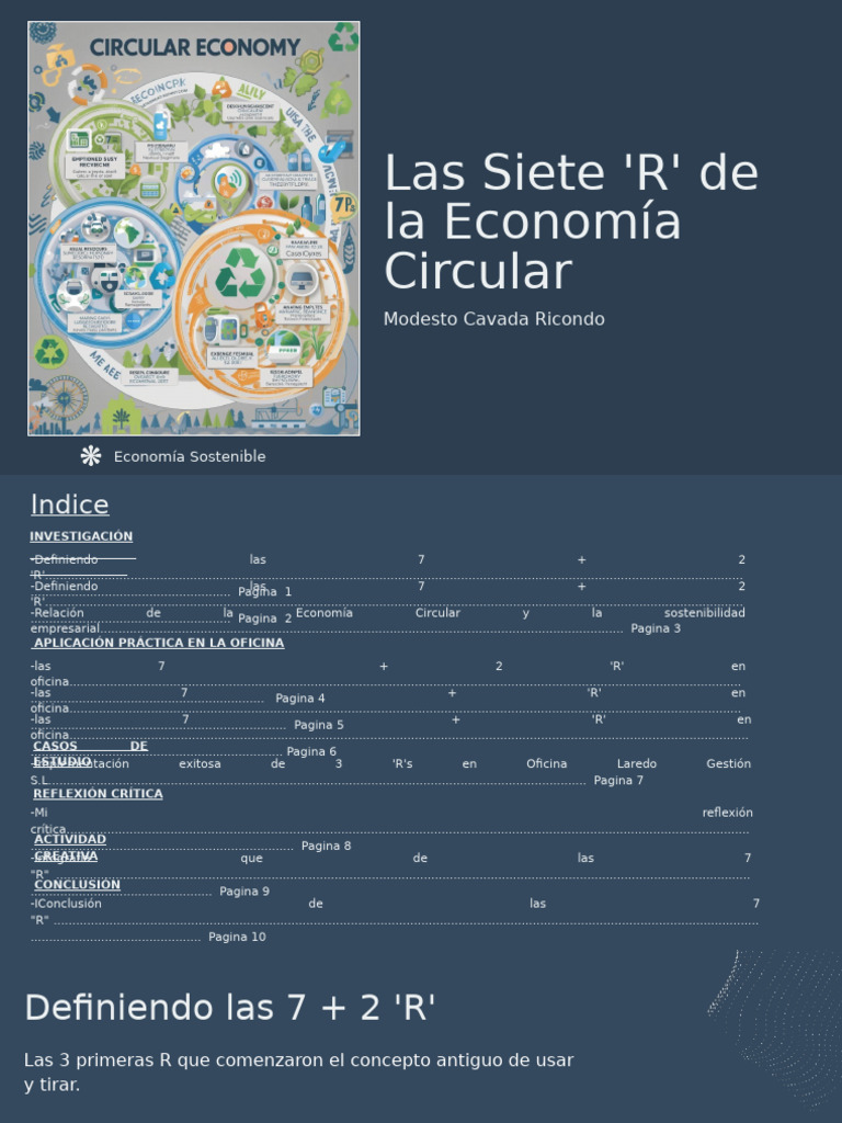 Siete 'R' de la Economía Circular | PDF | Sustentabilidad | Reciclaje