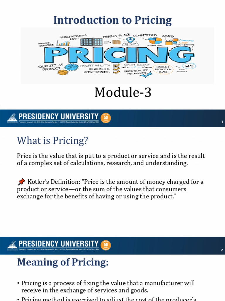 Understanding Pricing Strategies and Objectives | PDF | Pricing | Prices