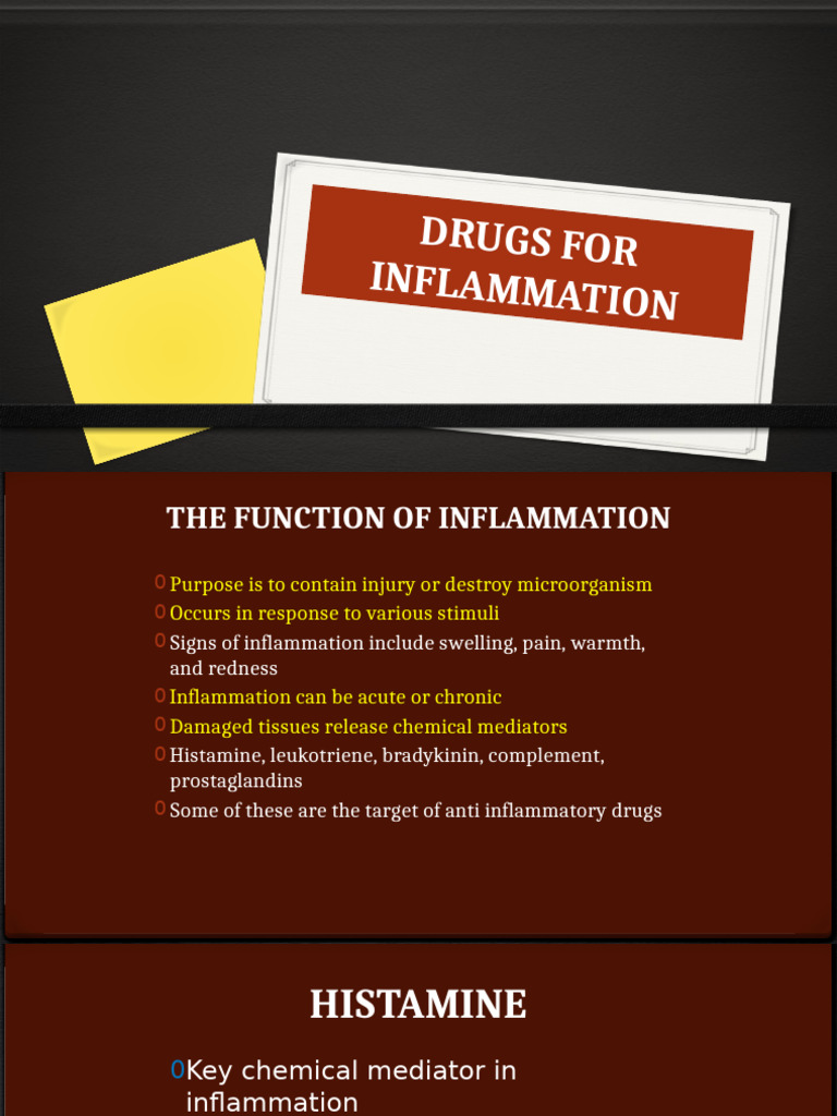 Drugs For Inflammation Student | PDF | Nonsteroidal Anti Inflammatory ...