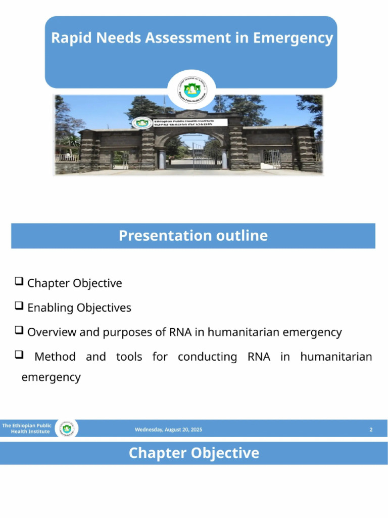 Chapter 6 Rapid Need AssessmentA | PDF