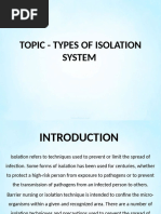 Types of Isolation Techniques in Nursing | PDF | Infection | Health ...