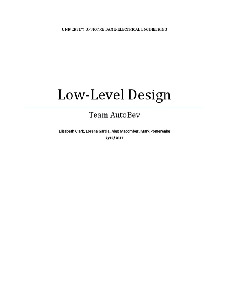 AutoBev Low Level Design 2-17-2011 | PDF | Personal Computers | Usb