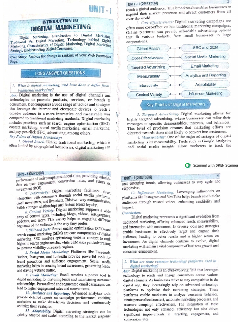 Digital Marketing Unit 1 | PDF