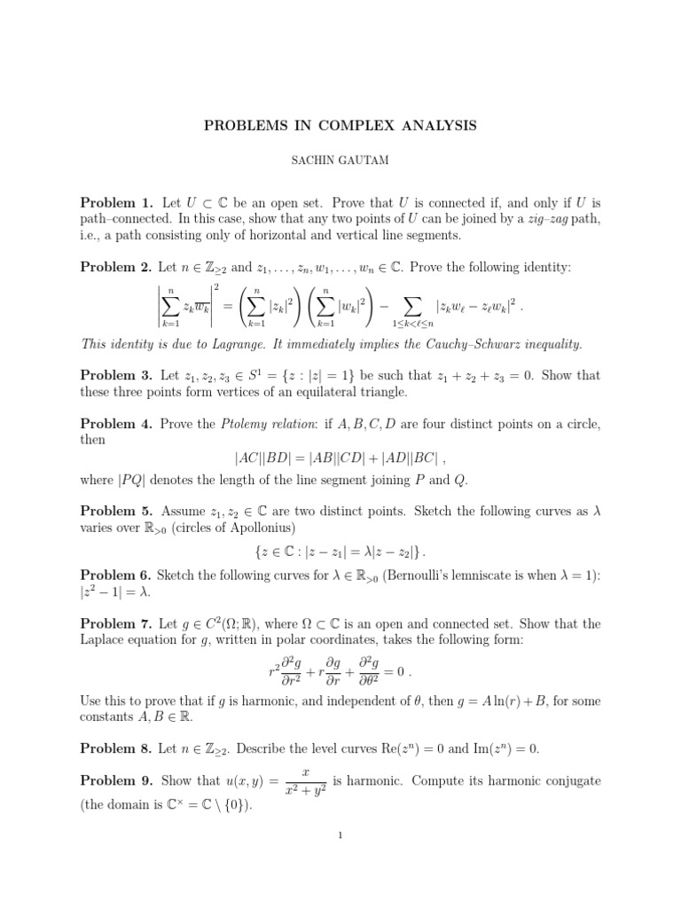 Problems | PDF | Eigenvalues And Eigenvectors | Mathematical Objects