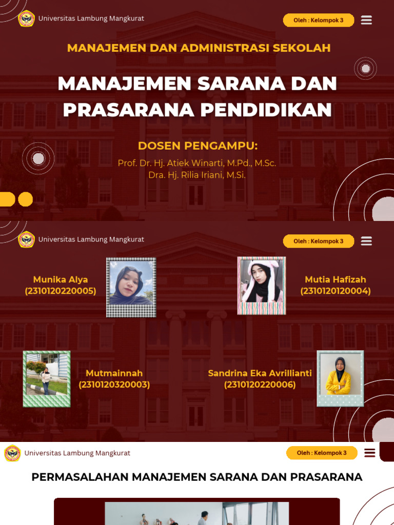 Manajemen Sarana Prasarana Pendidikan | PDF