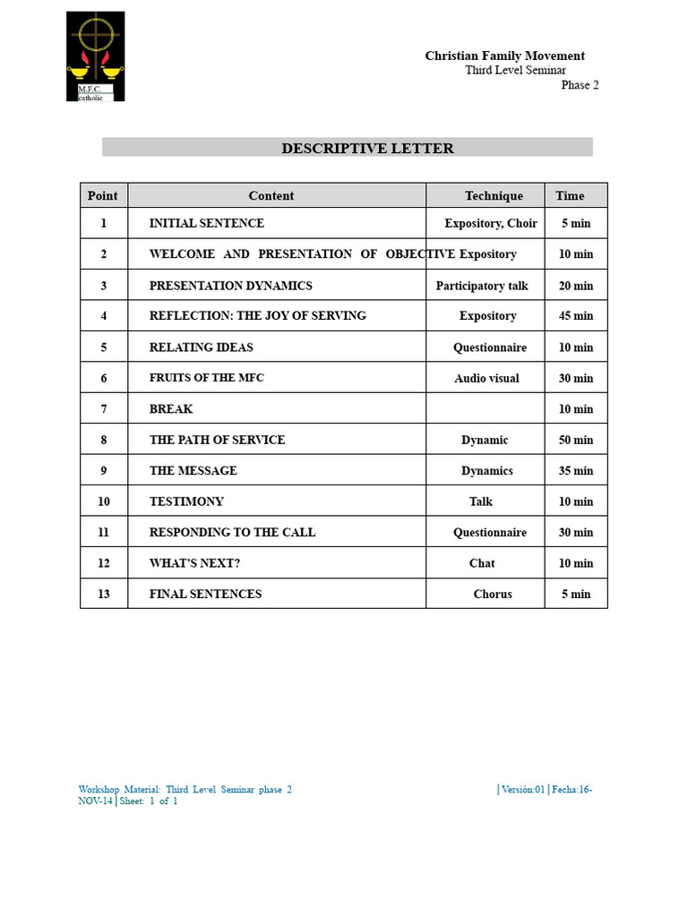 2-Descriptive Letter_Sem3N_2F | PDF