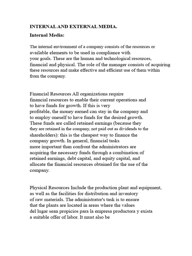 Internal and External Media | PDF | Recruitment | Linked In