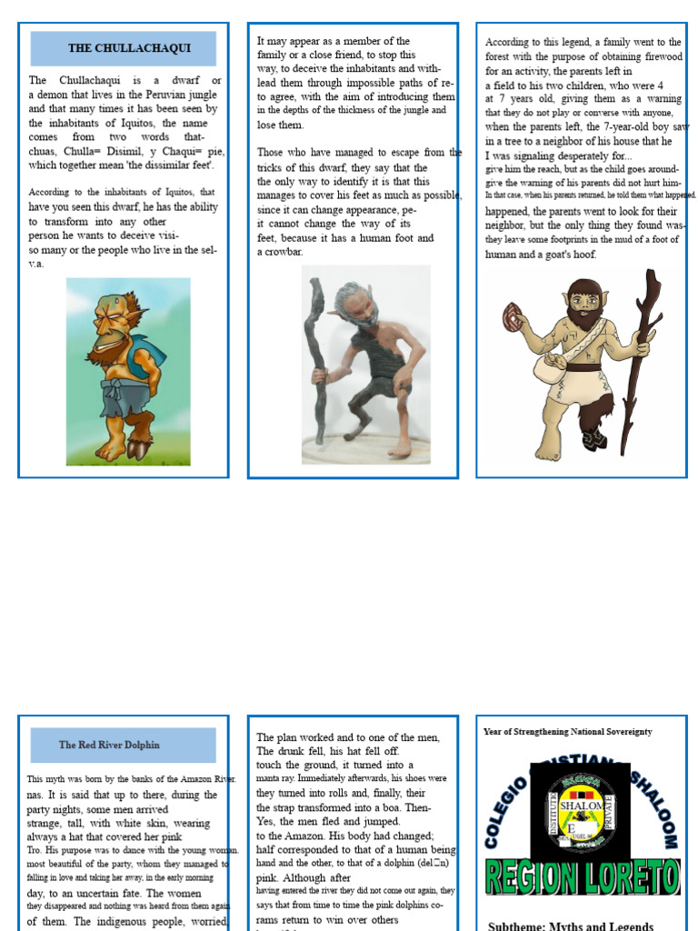 Chullachaqui and Amazonian Legends | PDF | Folklore