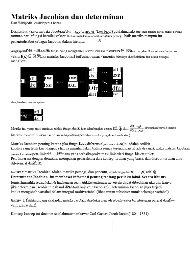 Matriks dan Determinan Jacobian | PDF