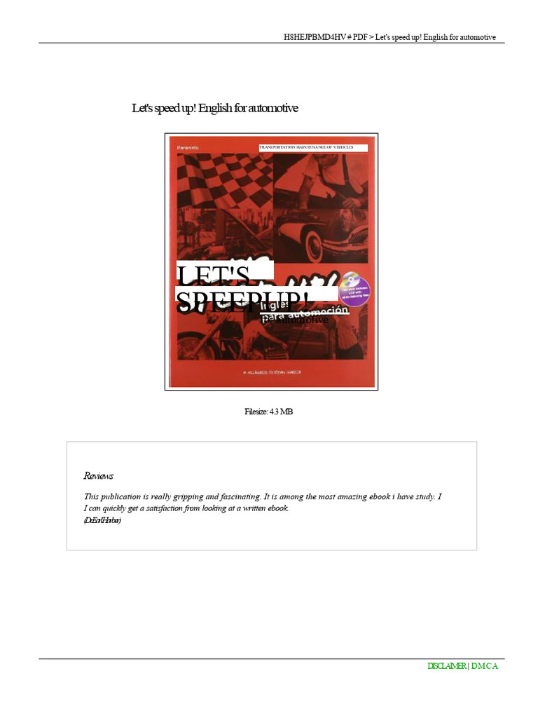 Let's Speed Up English For Automotive Ebook | PDF | Reading Comprehension | World Wide Web
