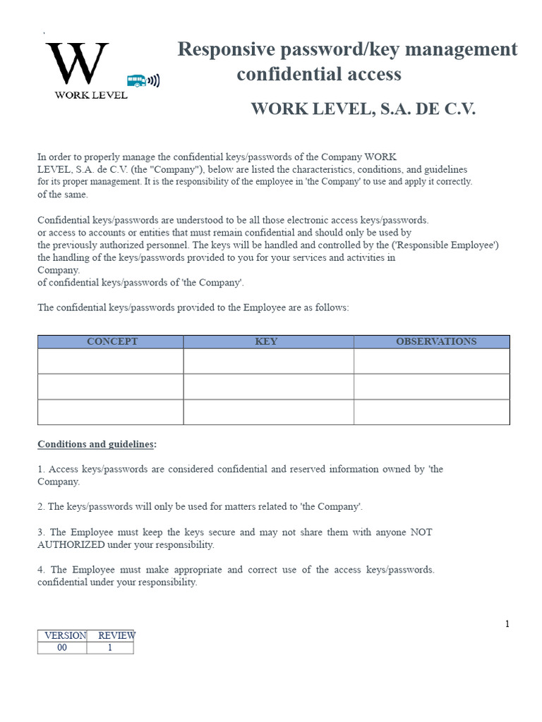 Confidential Key Management Guidelines | PDF | Password