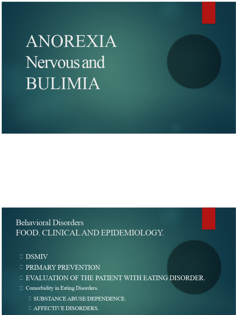 tca | PDF | Anorexia Nervosa | Eating Disorder