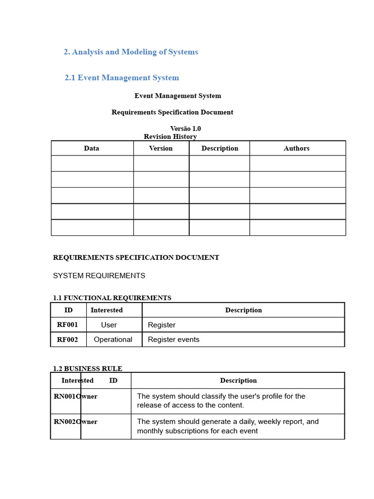Software Requirements Specification Model - CHALLENGE 2 | PDF | Use ...